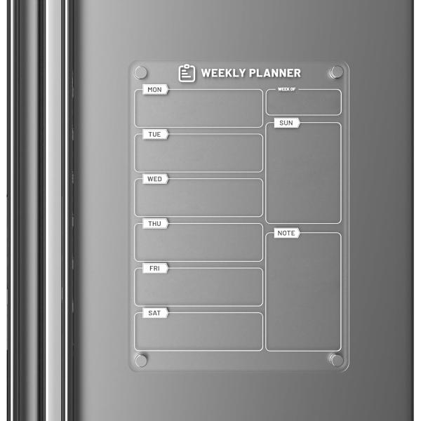・Before Use: Please tear off the protective paper film on the front side (unprinted) of the weekly planner.・Package Cont...