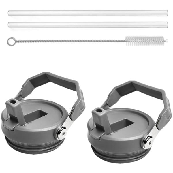 ・Perfect Fit : These 2pcs no-spill tumbler flip straw lid replacements are designed for stanley iceflow 30oz(Only). With...