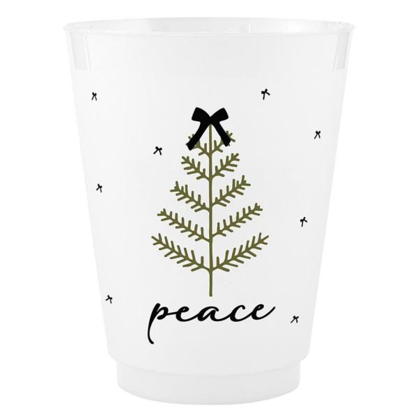 ・8-COUNT BPA-FREE reusable plastic cups for any get-together, parties, gifting, or for everyday use・FROSTED CUPS with a ...