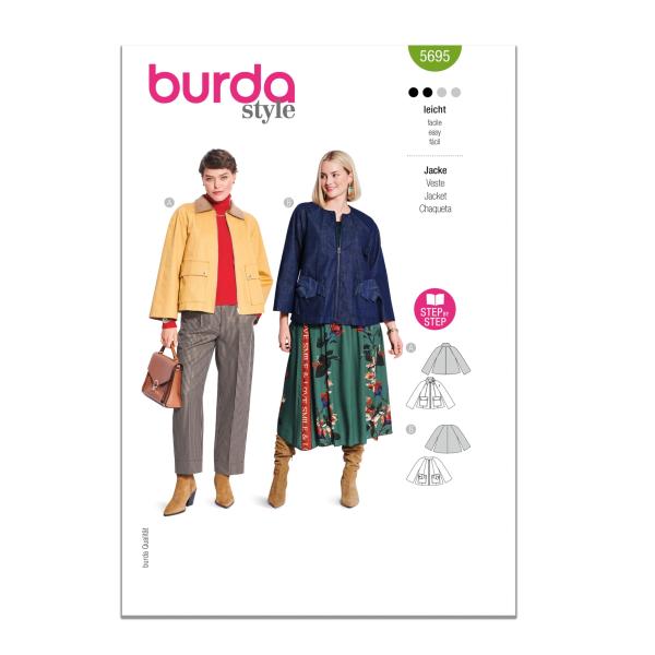 ・Burda pattern kits come with pattern pieces for cutting out the fabric, step by step written and illustrated instructio...