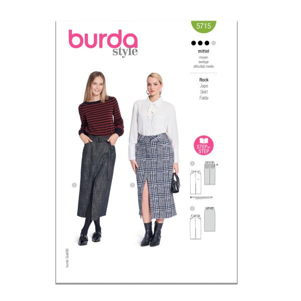 ・Burda pattern kits come with pattern pieces for cutting out the fabric, step by step written and illustrated instructio...