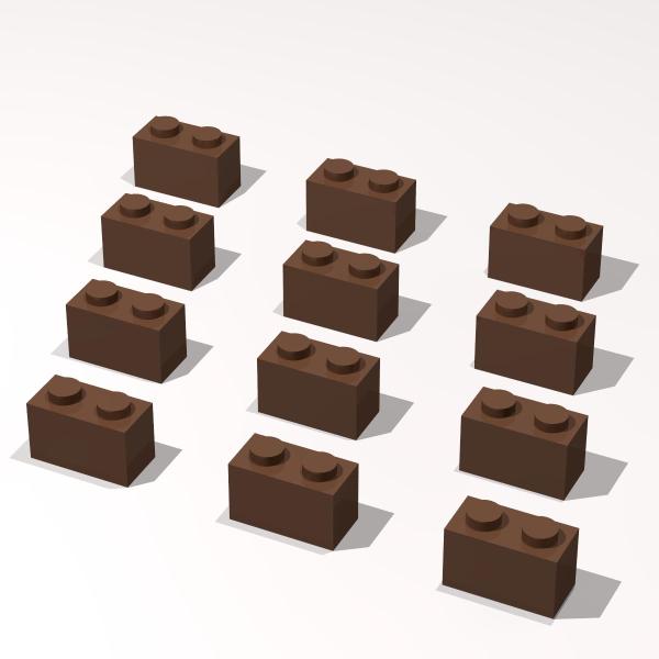・[Product Name]:Brick 1x2・[Product Specification]: 260 pcs, Brown Brick 1x2・[Compatible With]: This 1x2 Brick compatible...