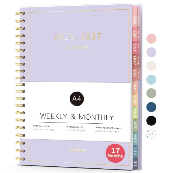 ・Planner 2026-2027: Come with 17 months (Aug 2026 - Dec 2027) for easy jotting down of events, appt, deadlines and meeti...
