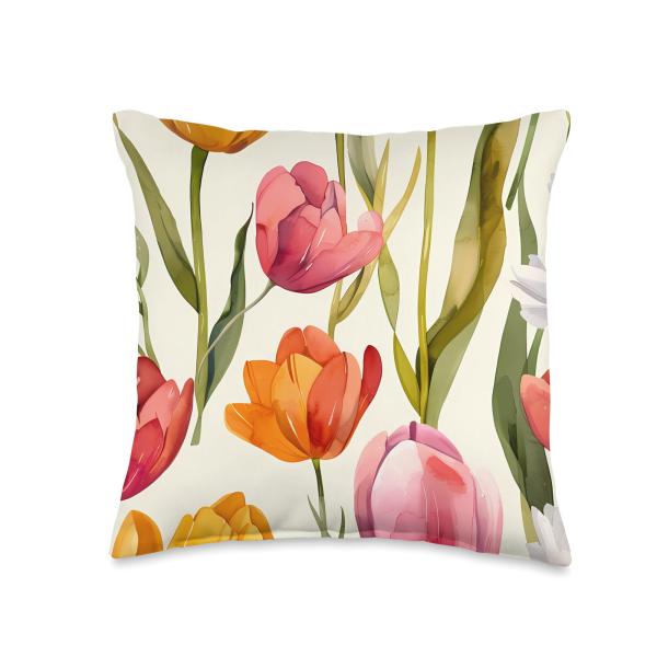 ・Tulip Floral Pattern design. Tulips are beautiful flowers. That's why this floral pattern features tulips.・100% spun-po...