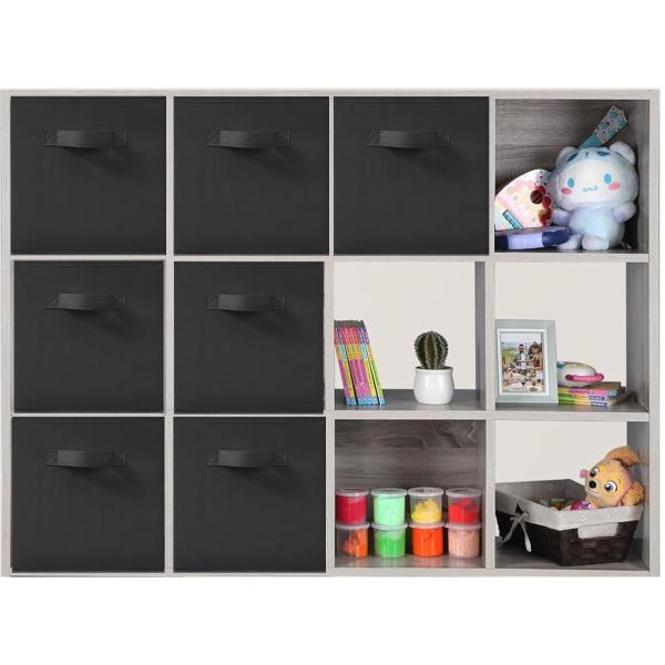 ・Versatile ＆ Space-Saving Storage Solution: These 11-inch cube storage bins are perfect for organizing anything from clo...