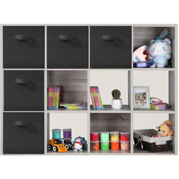 ・【万能＆省スペース収納ソリューション】11インチのキューブ収納箱は、衣類やおもちゃから本や事務用品まで、あらゆるものを整理するのに最適です。 ニュートラルなデザインはどんな室内装飾スタイルにもマッチし、リビングルーム、ベッドルーム、クロー...