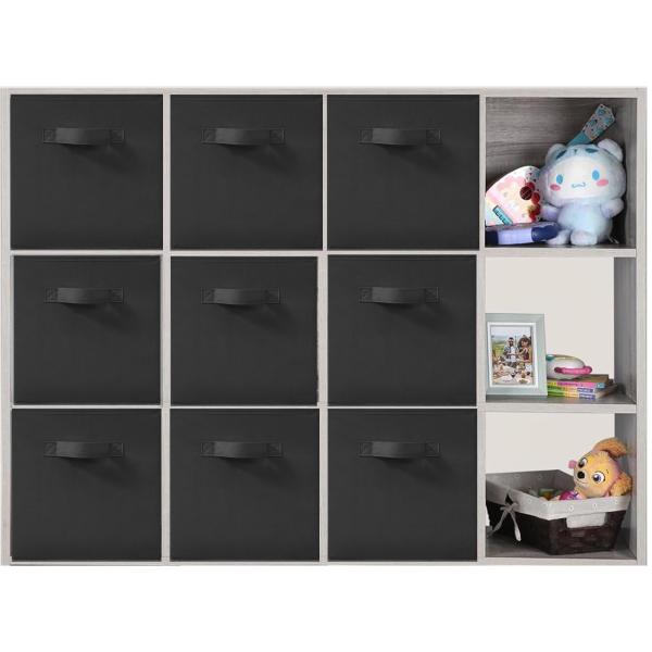 ・Versatile ＆ Space-Saving Storage Solution: These 11-inch cube storage bins are perfect for organizing anything from clo...