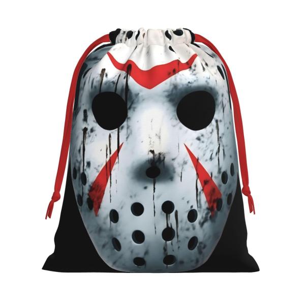 ・Stylish Gift Bag: This Horror Skull Drawstring Christmas Gift Bag Is Made Of Plush Fabric, The Candy Bag Is Sturdy And ...