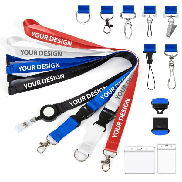 ・Printing and Personalization: Click the "Customize Now" , you can choose the quantity of lanyards, color, width size, a...