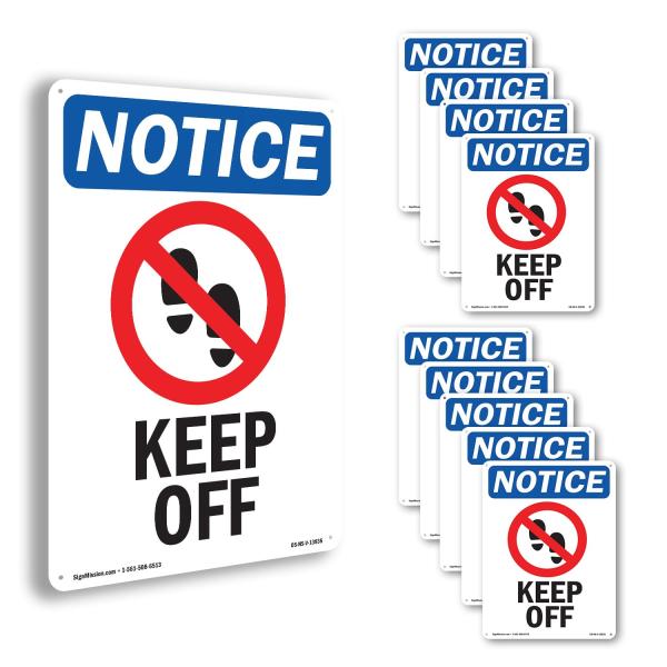 ・SIZE ＆ SPECS: 10 Pack Of 14" x 10" Rigid Plastic Signs - Commercial grade polystyrene with (4) pre-drilled ?" mounting ...