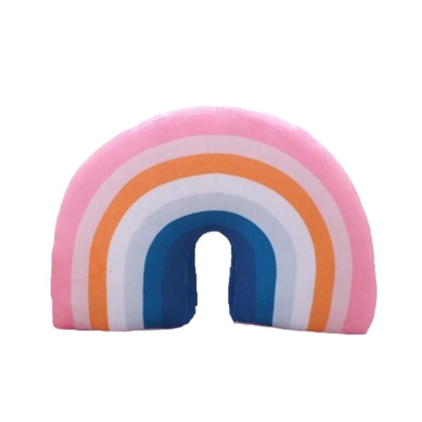・【Rainbow Hues Pillow】 Expertly designed in a captivating rainbow shape, this rainbow pillow also incorporates bohemian ...