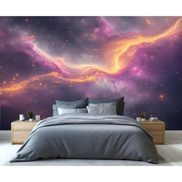 ・Mural Size: Mural total size 78.7"W x 55.1"H /200x140cm (W x H). The mural is cut into 3 pieces and provided in pre-cut...