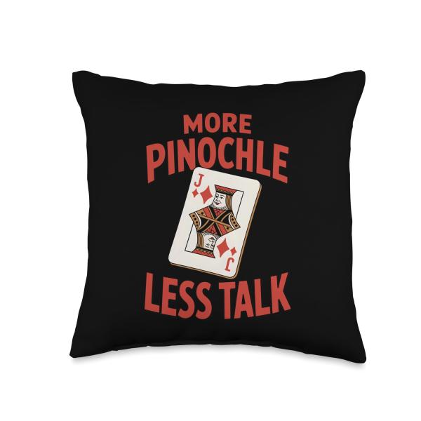 ・More Pinochle Less Talk is a funny Christmas present for Pinochle card game lovers. Birthday Pinochle present, Father's...