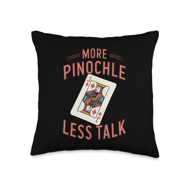 ・More Pinochle Less Talk is a funny Christmas present for Pinochle card game lovers. Birthday Pinochle present, Father's...