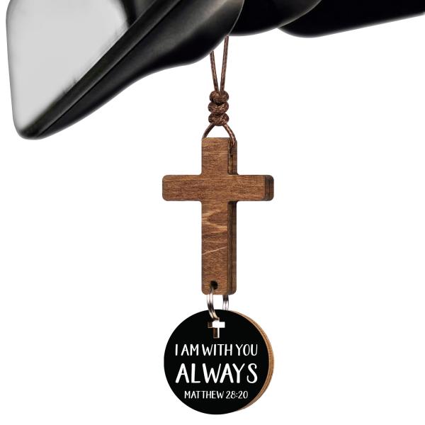 ・? Unique Daily Inspiration: Tap the cross to scan a new Bible verse every day - a spiritual rearview mirror accessories...