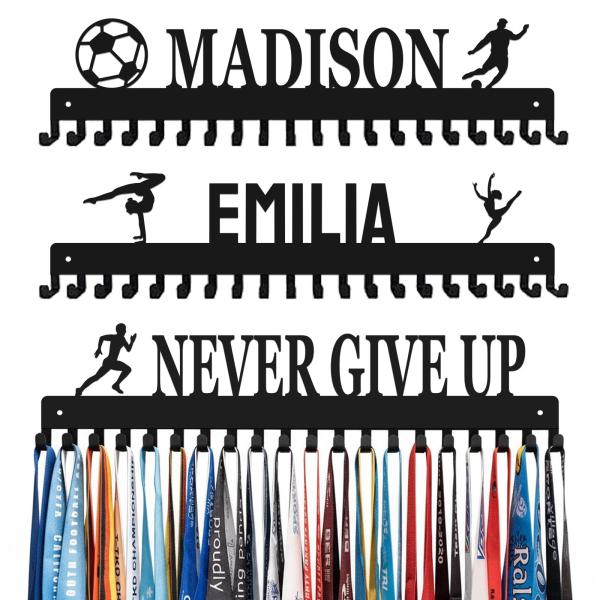 ・Premium Durability: Made from high-quality steel, this corrosion-resistant medal hanger holds up to 60 medals (35 lbs),...