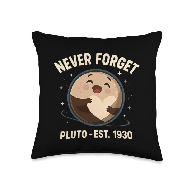 ・Cute lovely adorable cartoon Pluto hugging a heart with "Never Forget Pluto" and "Est. 1930" text. Great for science ne...