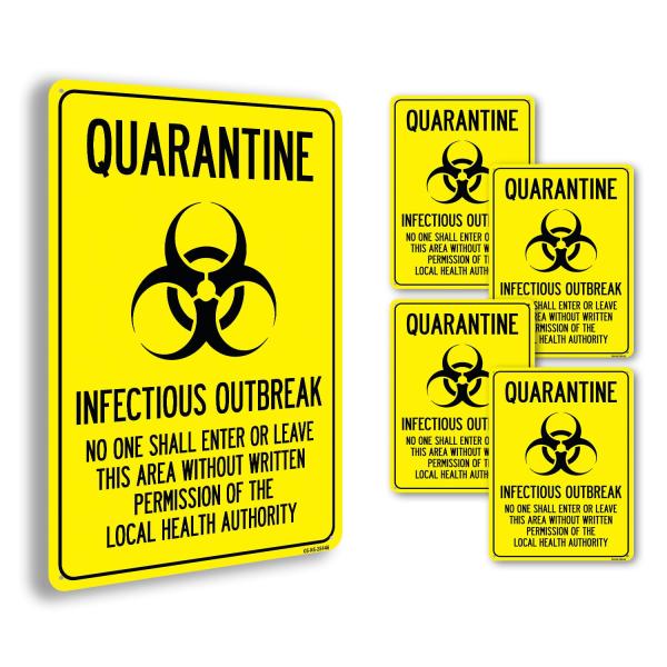 ・SIZE ＆ SPECS: 5 Pack Of 10" x 7" Aluminum Signs (Rust Free) - Commercial grade pre-finished white aluminum with (4) pre...