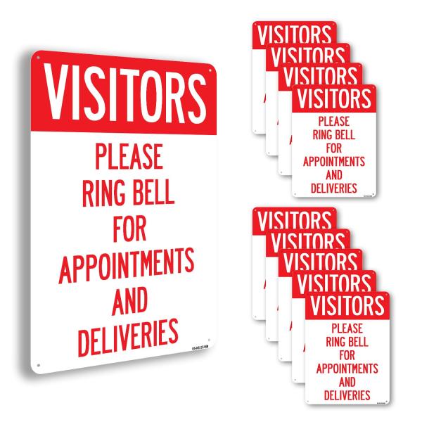 ・SIZE ＆ SPECS: 10 Pack Of 10" x 7" Rigid Plastic Signs - Commercial grade polystyrene with (4) pre-drilled ?" mounting h...