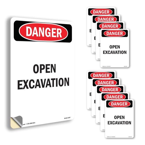 ・SIZE ＆ SPECS: 10 Pack Of 10" x 7" Vinyl Label Decals - Commercial grade vinyl with adhesive backing specifically design...