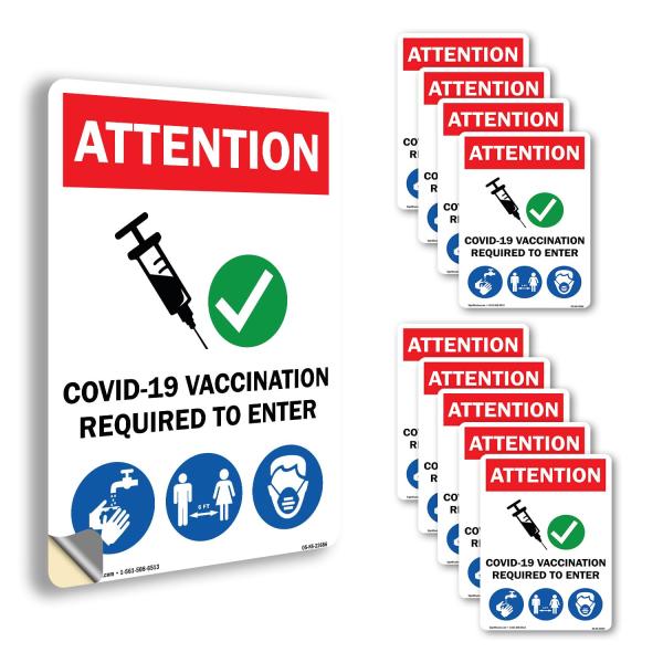 ・SIZE ＆ SPECS: 10 Pack Of 14" x 10" Vinyl Label Decals - Commercial grade vinyl with adhesive backing specifically desig...