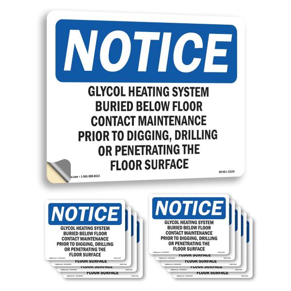 ・SIZE ＆ SPECS: 10 Pack Of 7" x 5" Vinyl Label Decals - Commercial grade vinyl with adhesive backing specifically designe...