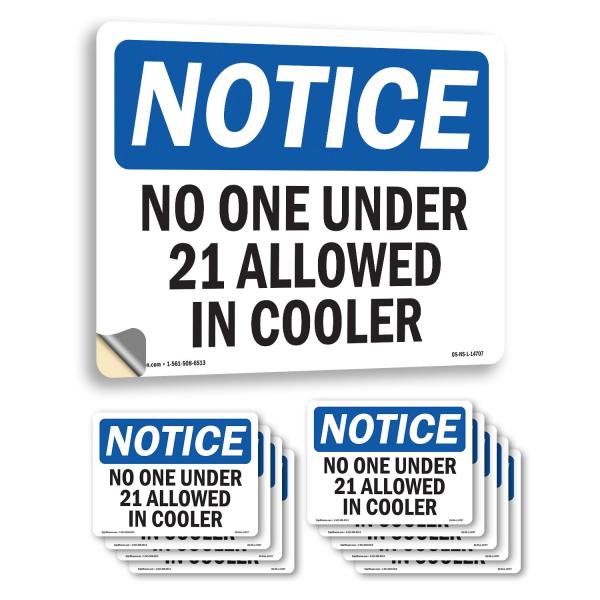 ・SIZE ＆ SPECS: 10 Pack Of 7" x 5" Vinyl Label Decals - Commercial grade vinyl with adhesive backing specifically designe...