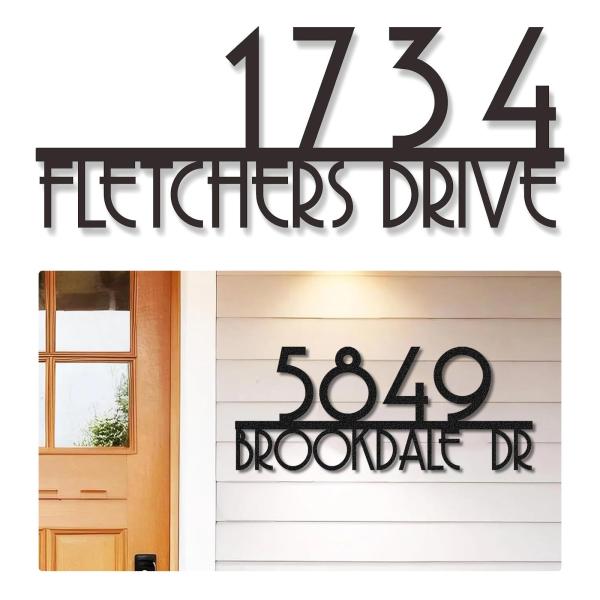 ・Rust and Fade Resistant: Our house number signs are made from durable 14-gauge galvanized steel and coated with a weath...