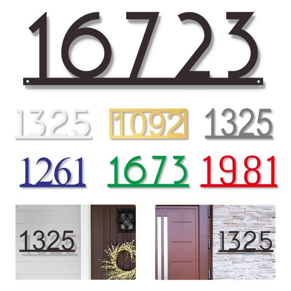 ・Rust and Fade Resistant: Our house number signs are made from durable 14-gauge galvanized steel and coated with a weath...
