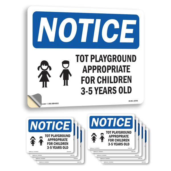 ・SIZE ＆ SPECS: 10 Pack Of 7" x 5" Vinyl Label Decals - Commercial grade vinyl with adhesive backing specifically designe...