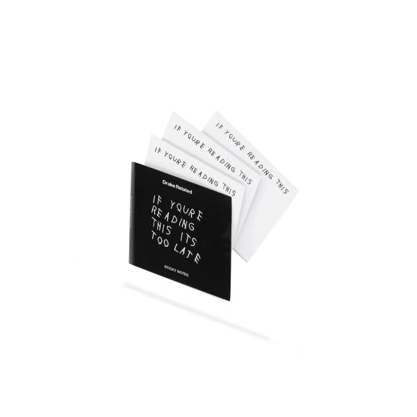 ・ドレイク公式関連商品 - Drake's Warehouseで入手可能・Amazon限定。・「If You're Reading This It's Too Late」の文字が入った紙製付箋。・紙付箋3枚セット(3インチ x 3インチ)、...