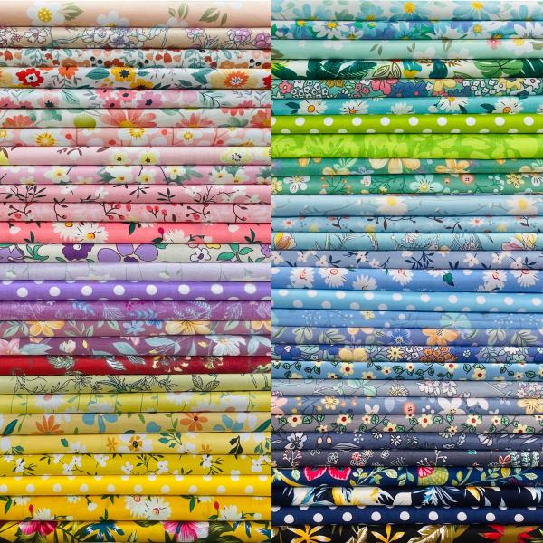 ・Pre-cut quilting fabric were made of 100% cotton with a sateen weave.200-thread count・Cotton fabric squares :5by 5 inch...