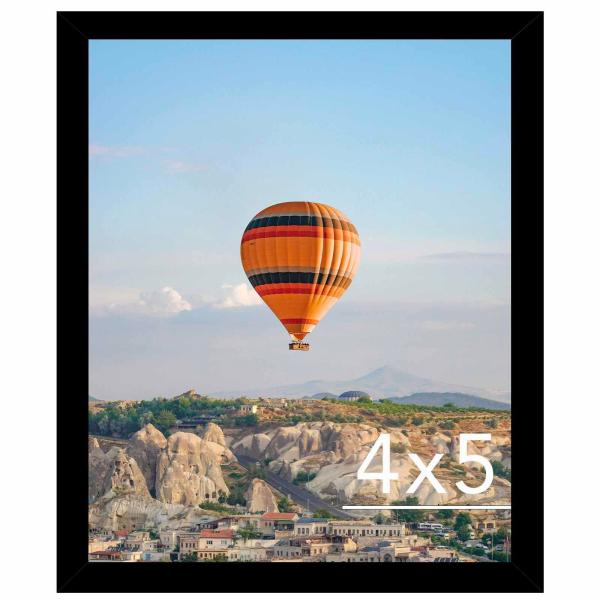 ・FRAME SIZE: The black picture frame fits 4x5 pictures photos and artworks, simple and stylish, the frame opening displa...