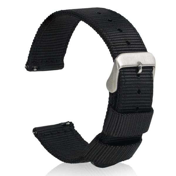 ・Premium Quality Matreial: This watch band is made of tightly woven 2.2mm double-layer nylon, soft, breathable, lightwei...