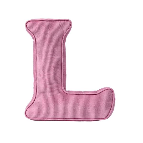 ・Soft Corduroy Alphabet Pillow - Made of cozy corduroy fabric, our pink letter pillows are perfect for kids' cuddling, n...