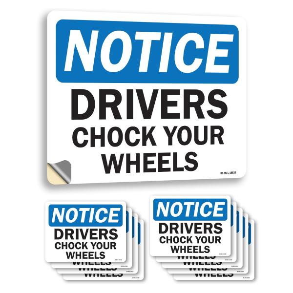 ・SIZE ＆ SPECS: 10 Pack Of 10" x 7" Vinyl Label Decals - Commercial grade vinyl with adhesive backing specifically design...