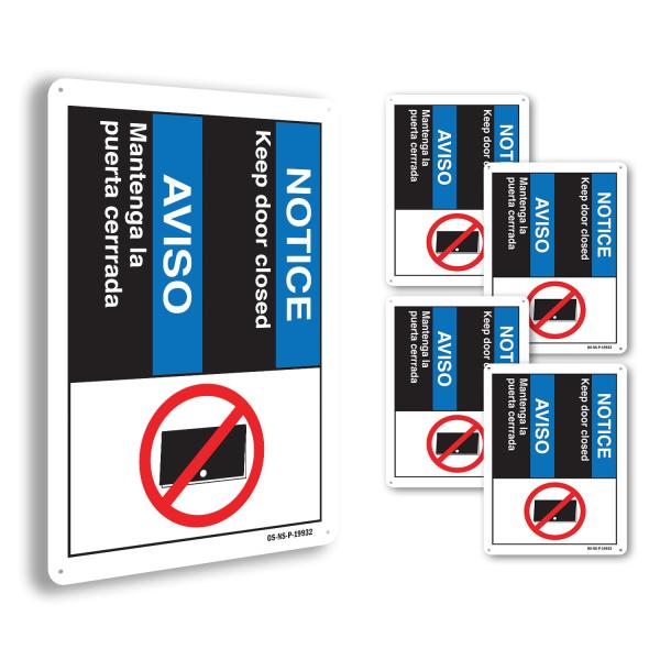 ・SIZE ＆ SPECS: 5 Pack Of 10" x 7" Aluminum Signs (Rust Free) - Commercial grade pre-finished white aluminum with (4) pre...