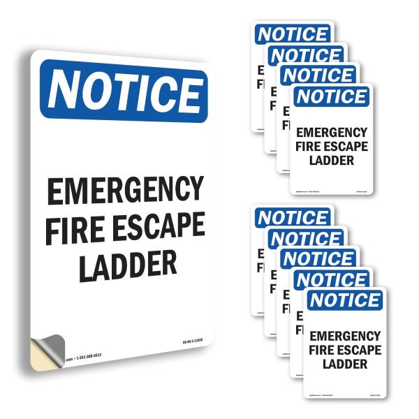 ・SIZE ＆ SPECS: 10 Pack Of 10" x 7" Vinyl Label Decals - Commercial grade vinyl with adhesive backing specifically design...