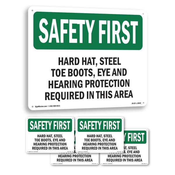 ・SIZE ＆ SPECS: 5 Pack Of 14" x 10" Rigid Plastic Signs - Commercial grade polystyrene with (4) pre-drilled ?" mounting h...