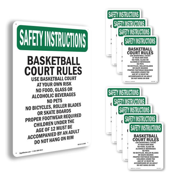 ・SIZE ＆ SPECS: 10 Pack Of 10" x 7" Rigid Plastic Signs - Commercial grade polystyrene with (4) pre-drilled ?" mounting h...