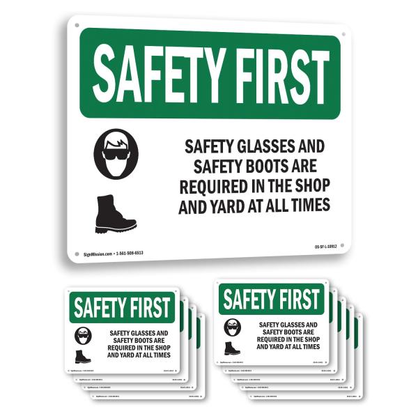・SIZE ＆ SPECS: 10 Pack Of 10" x 7" Rigid Plastic Signs - Commercial grade polystyrene with (4) pre-drilled ?" mounting h...