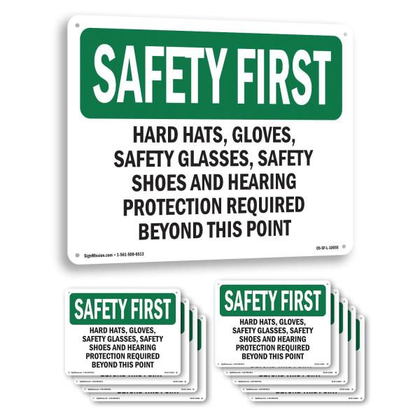 ・SIZE ＆ SPECS: 10 Pack Of 14" x 10" Rigid Plastic Signs - Commercial grade polystyrene with (4) pre-drilled ?" mounting ...