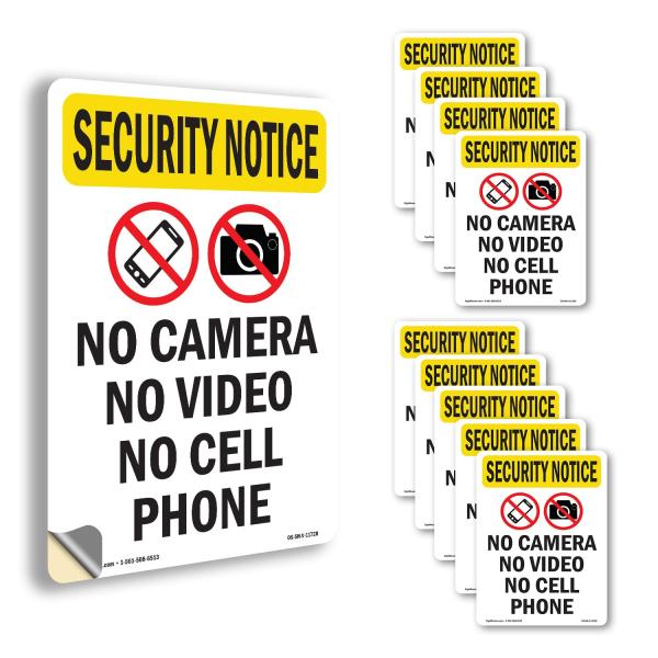 ・SIZE ＆ SPECS: 10 Pack Of 10" x 7" Vinyl Label Decals - Commercial grade vinyl with adhesive backing specifically design...