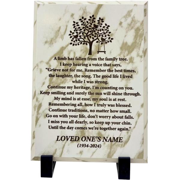 ・{Customizable with Name and Date} Make it personal by adding a loved one's name and meaningful date, creating a truly s...