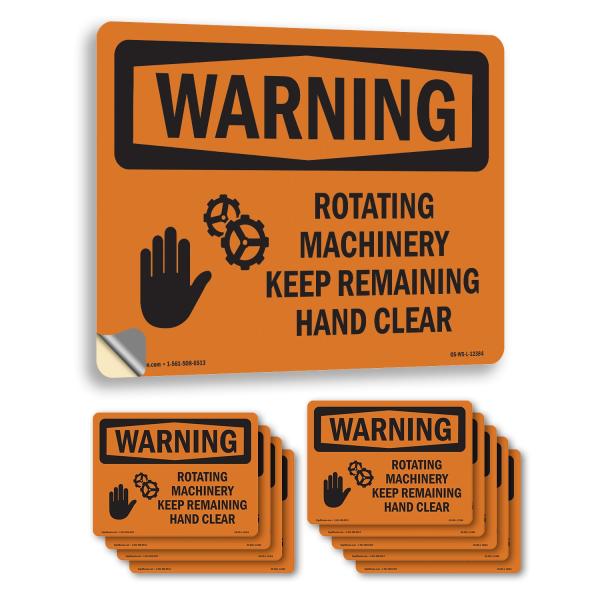 ・SIZE ＆ SPECS: 10 Pack Of 5" x 3.5" Vinyl Label Decals - Commercial grade vinyl with adhesive backing specifically desig...
