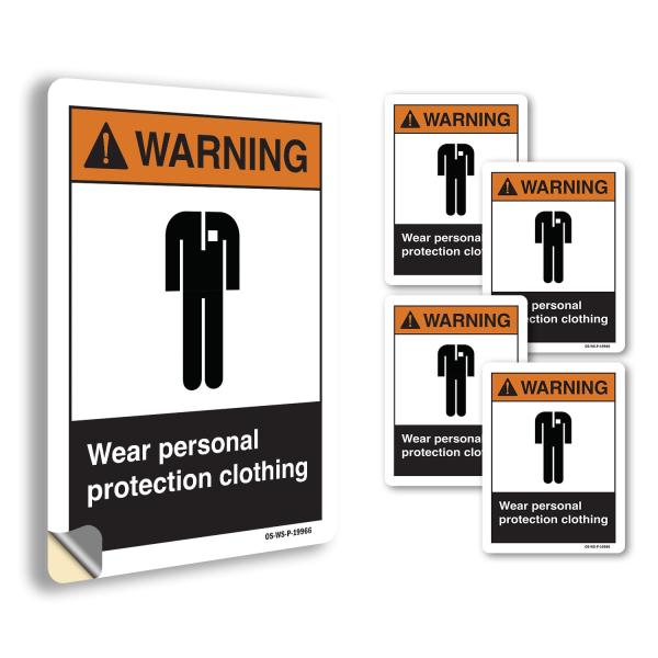 ・SIZE ＆ SPECS: 5 Pack Of 7" x 5" Vinyl Label Decals - Commercial grade vinyl with adhesive backing specifically designed...