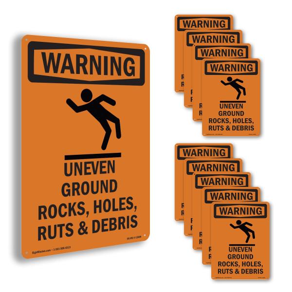 ・SIZE ＆ SPECS: 10 Pack Of 10" x 7" Rigid Plastic Signs - Commercial grade polystyrene with (4) pre-drilled ?" mounting h...