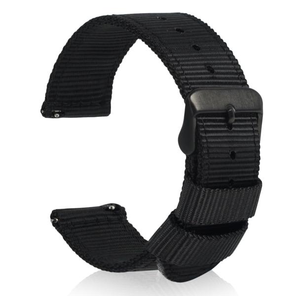 ・Premium Quality Matreial: This watch band is made of tightly woven 2.2mm double-layer nylon, soft, breathable, lightwei...