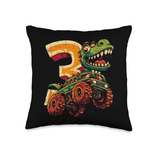 ・Your 3-year-old boy will love this roar-some birthday design! A dinosaur crashing through the number 3 in a big monster...