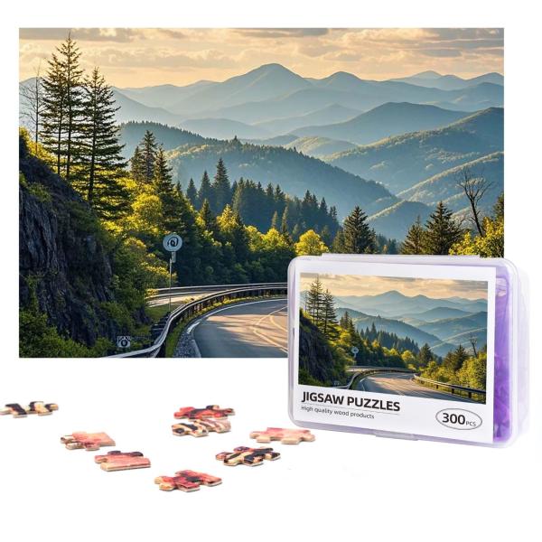 ・Excellent Quality: This Blue Ridge Parkway Mountains jigsaw puzzle features advanced lamination for vibrant, durable co...